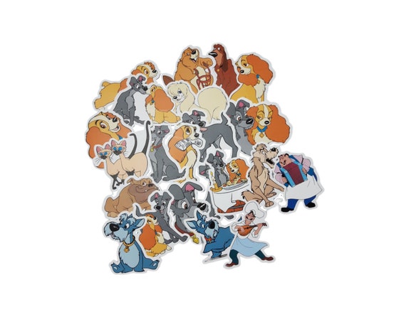 Lady and the Tramp Stickers Vinyl Sticker for Laptop - Etsy