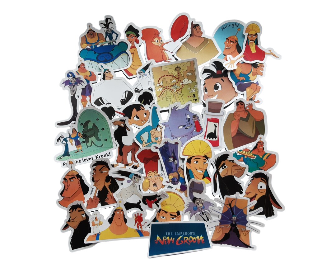 The Emperor's New Groove Stickers | Vinyl Sticker for Laptop, Scrapbook ...