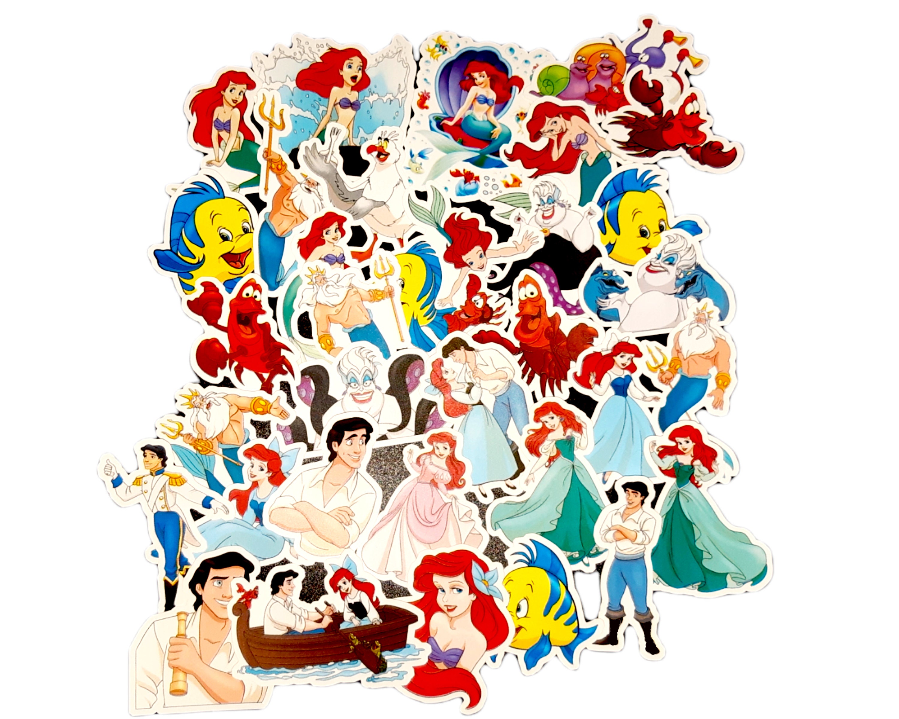 Little Mermaid Stickers | Vinyl Sticker for Laptop, Scrapbook, Phone ...