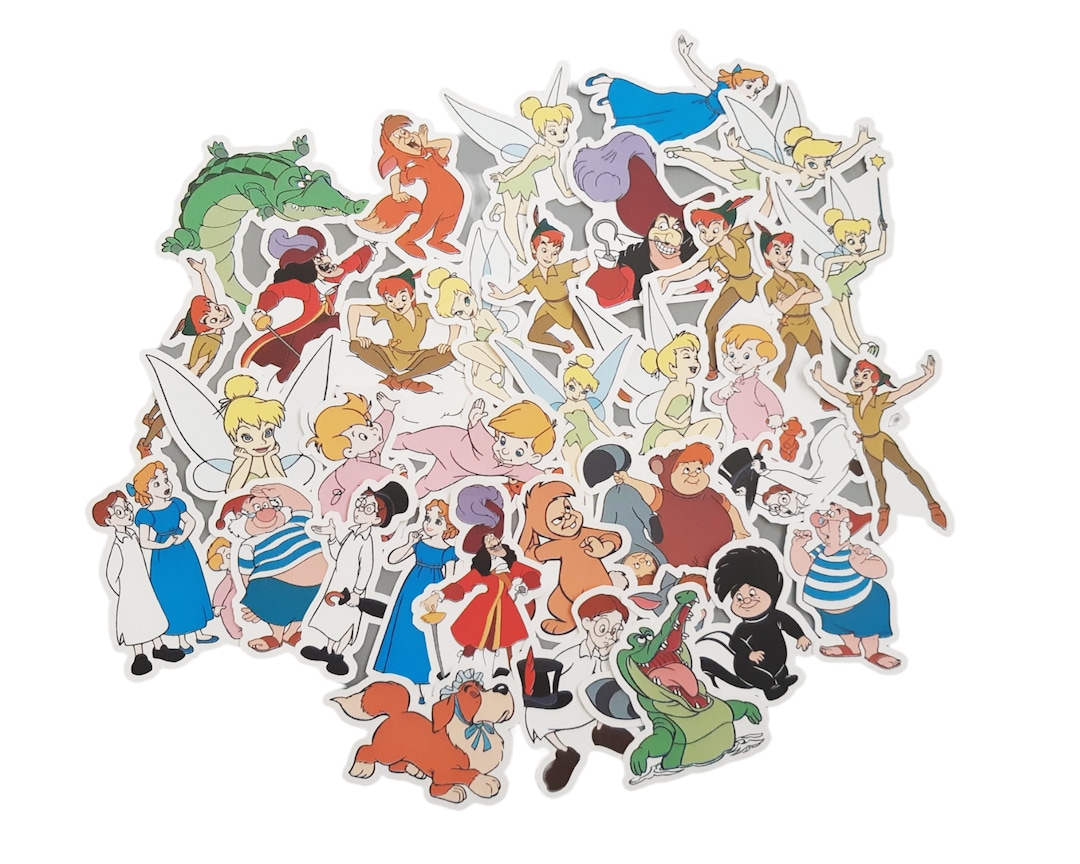 Peter Pan Stickers | Vinyl Sticker for Laptop, Scrapbook, Phone ...