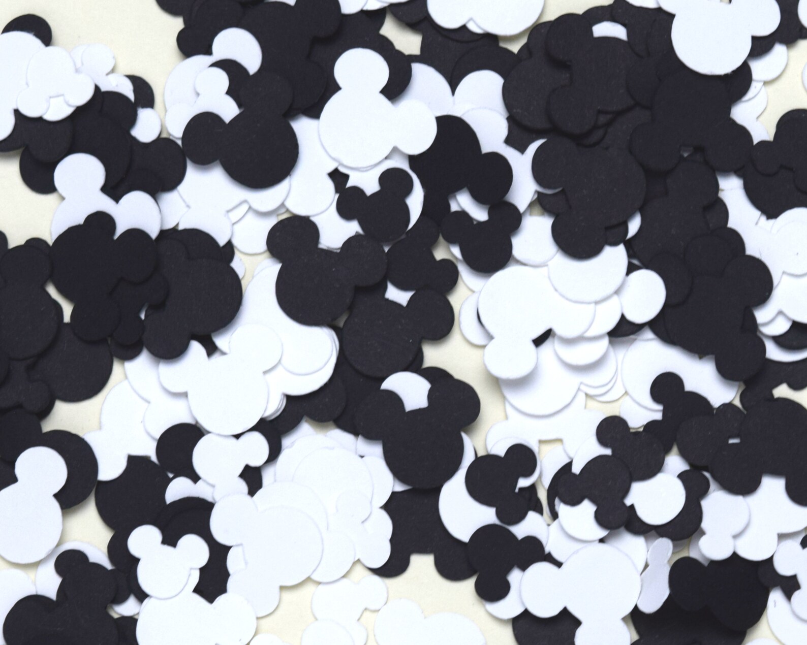 Black and White Mickey Mouse Confetti Mickey Confetti - Etsy