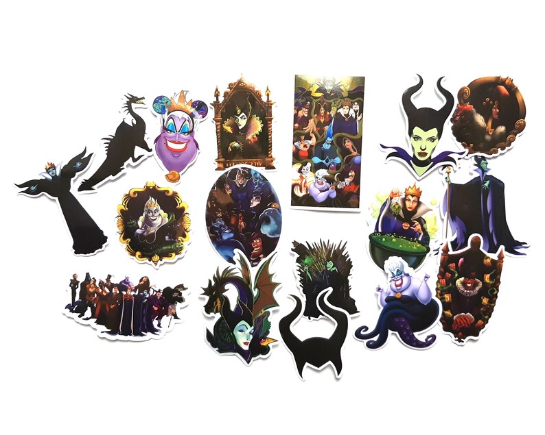 Villains Stickers Vinyl Sticker for Laptop Scrapbook | Etsy