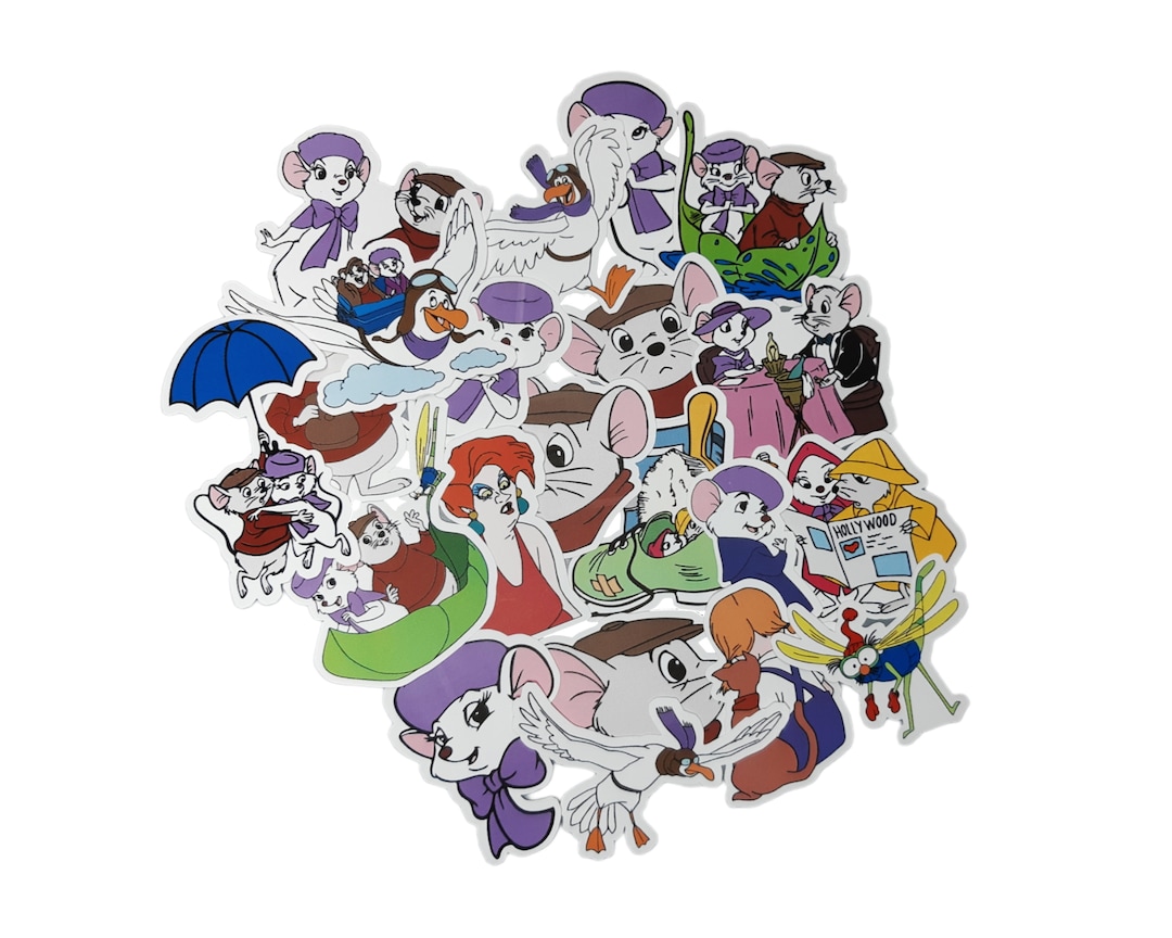 The Rescuers Stickers | Vinyl Sticker for Laptop, Scrapbook, Phone ...