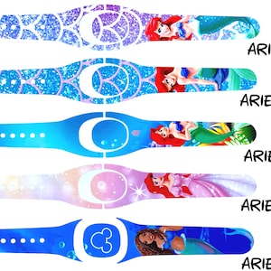 Little Mermaid Skins for Magicband 2.0 or Magicband+ | Ariel Magic Band ...