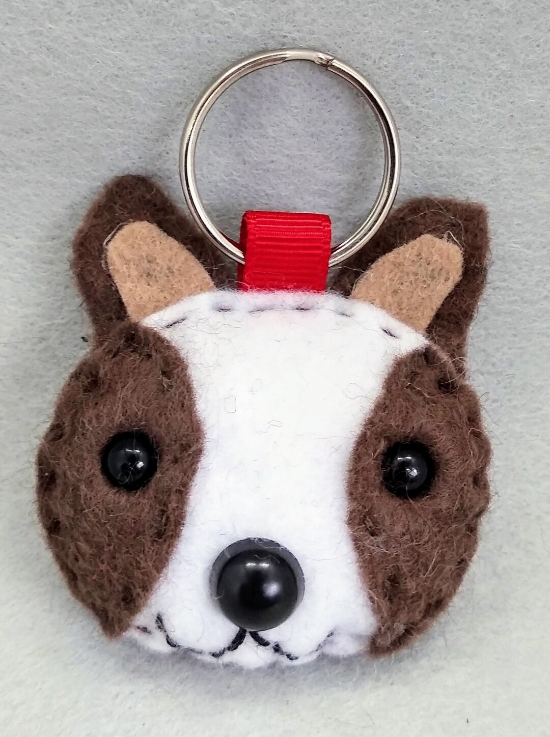 Felt, French Bulldog, Dog, Puppy, Pup, Key-ring, Key-chain, Hand ...