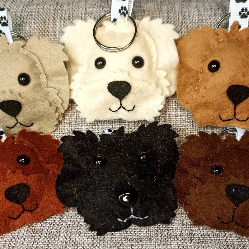 Labradoodle Keychain - Etsy