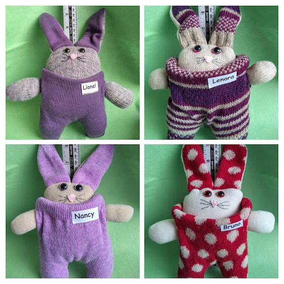 Rabbit Bunny Buddy Teddy Worry Teddy Comforter Anxiety - Etsy