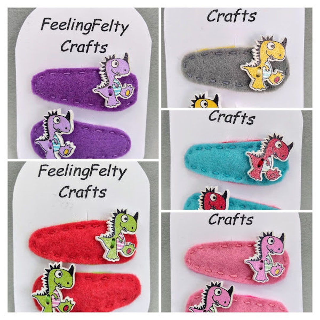 Dinosaur T-rex Hair Clips Snap Clips Clips Decoration - Etsy