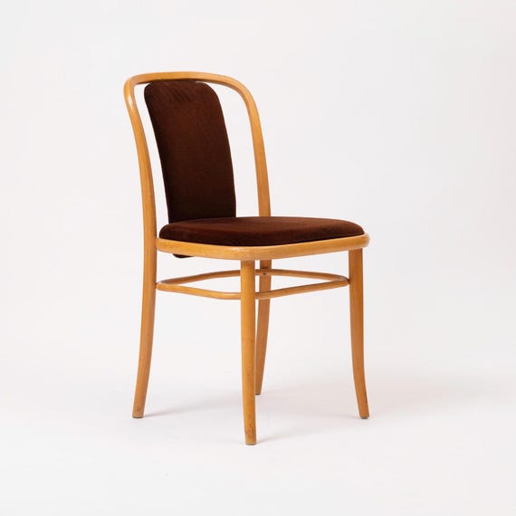 Brown bentwood chair store