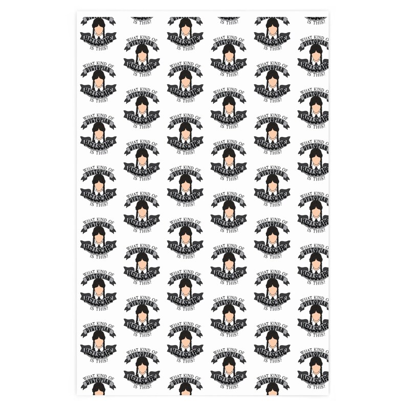 Wednesday Addams Wrapping Paper Etsy