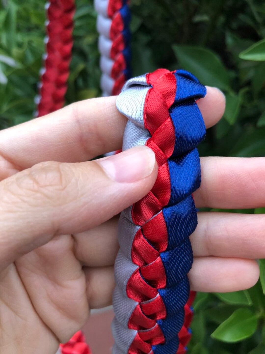 Customized Choose Your Colors Plain Triple Tri-color Ribbon Graduation ...