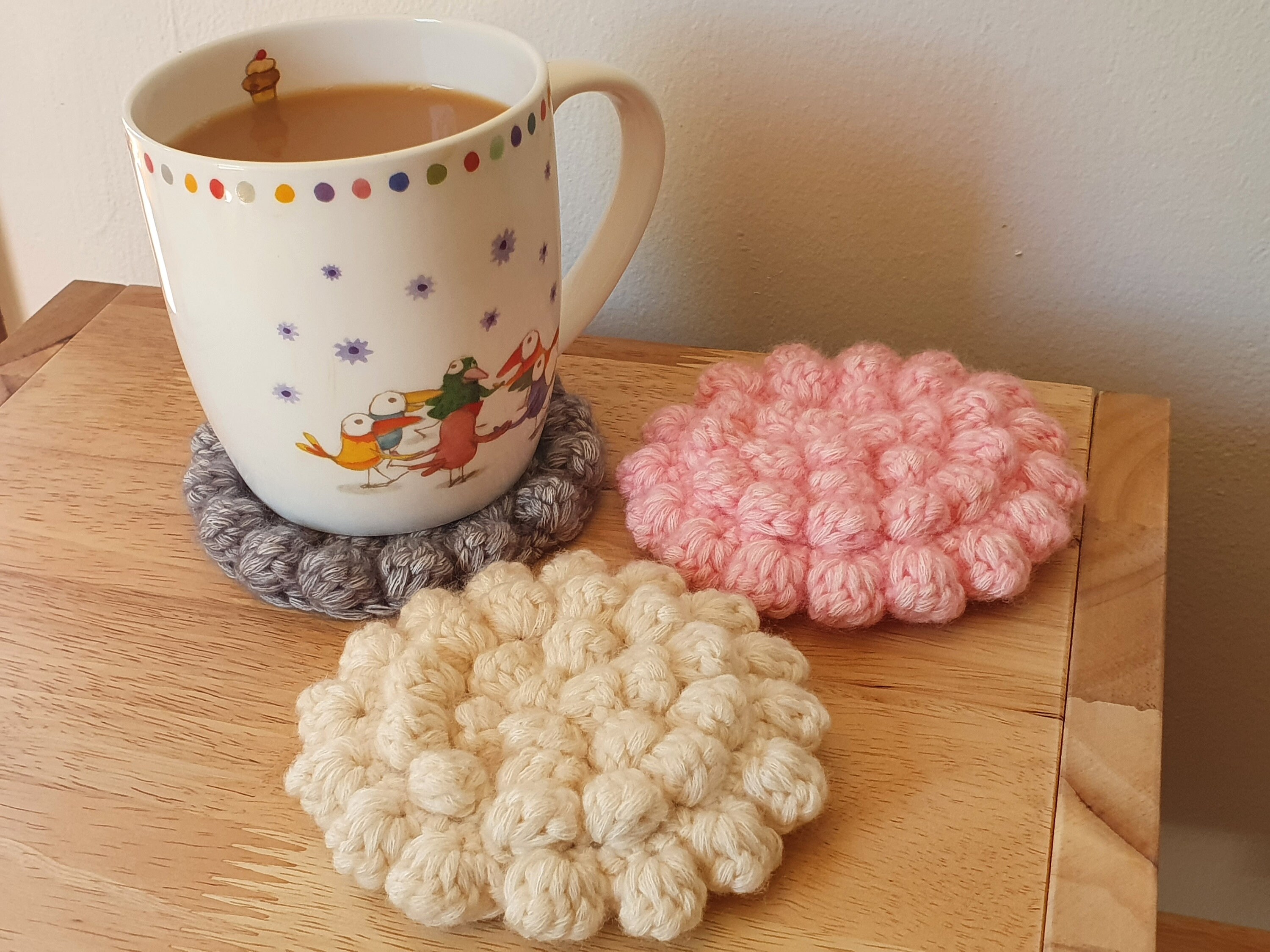 Crochet Pattern Bobble Coaster - Etsy