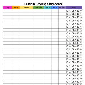 Editable Sub Plans Substitute Teacher Plans Sub Plan - Etsy