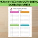 Customizable Parent-teacher Conference Data Sheet - Etsy