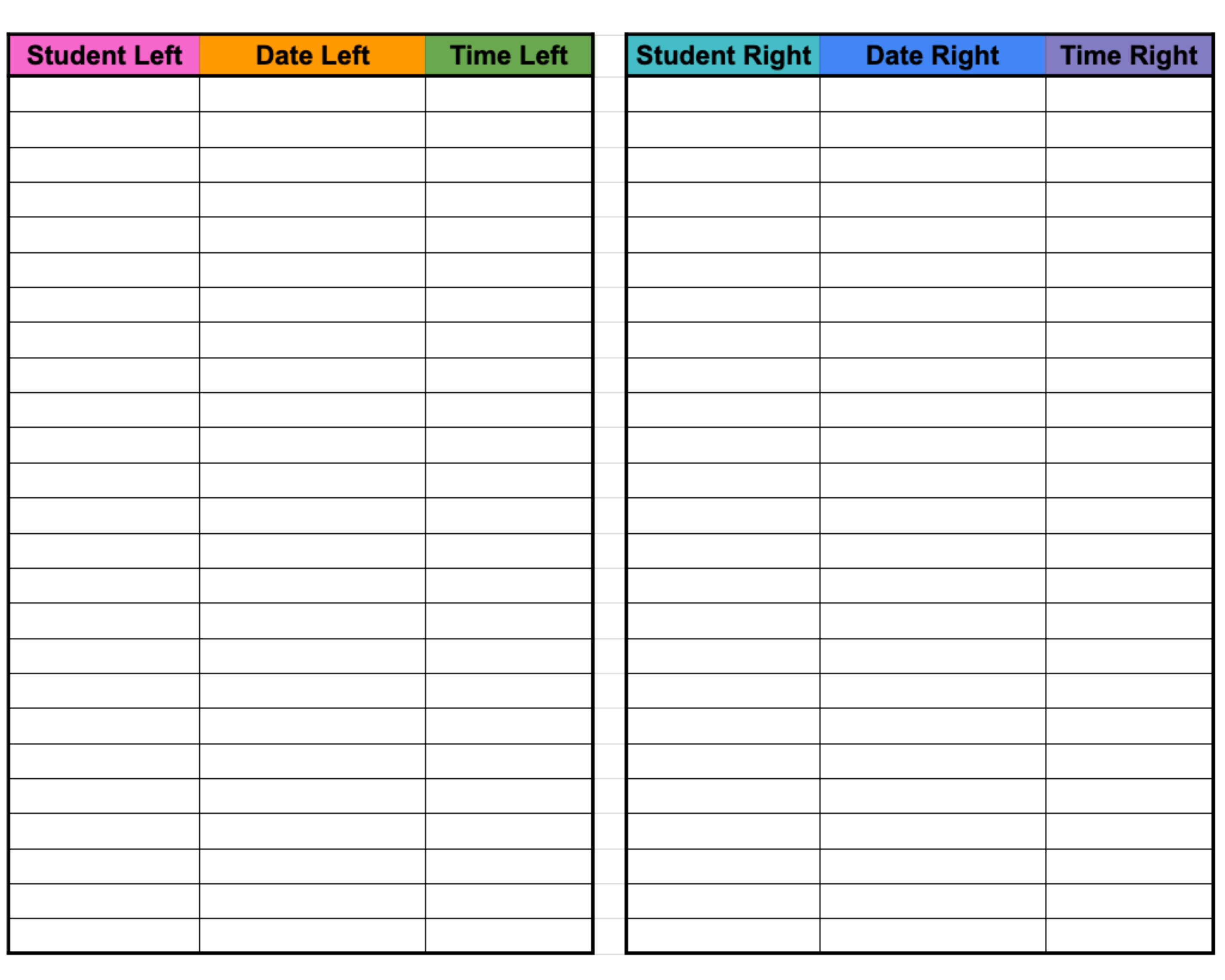Customizable Parent-teacher Conference Data Sheet - Etsy
