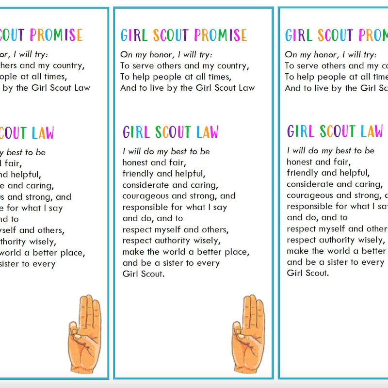 Girl Scout Law - Etsy