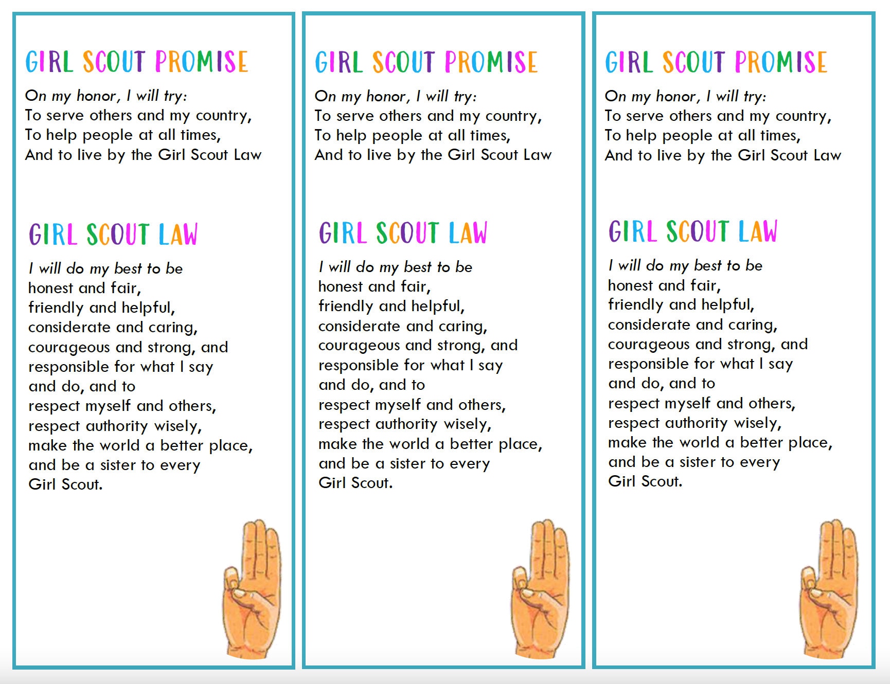Girl Scout Law In Sign Language at Roseanna Morris blog