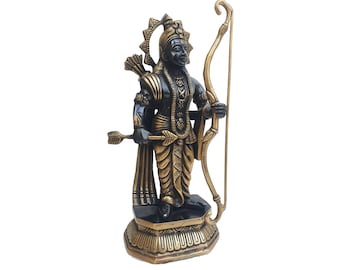 Brass Lord Ram Darbar Statue Ram Sita Sculpture Rama Family Statue ...