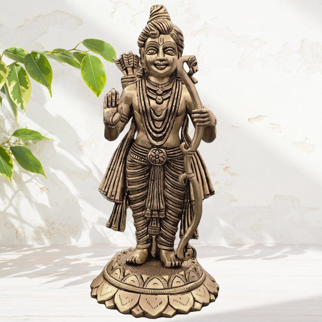 Brass Lord Rama Idol Ram Statue Murti - Etsy