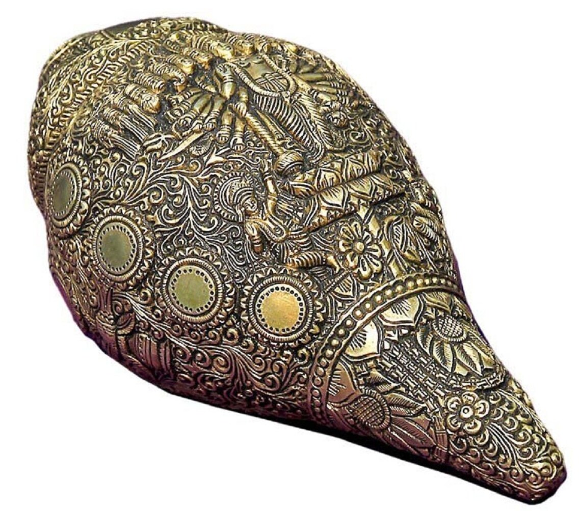 Brass Vishnu Idol Virat Shankh Vishnu Dashavtar Shankh in | Etsy