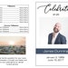 LDS Funeral Program Template for Man Blue Minimal Editable Funeral ...