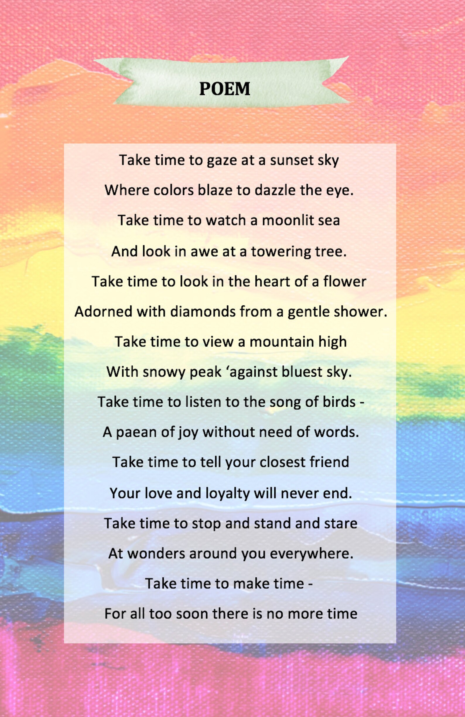 Rainbow Funeral Program Template Microsoft Word Rainbow Baby Colorful ...