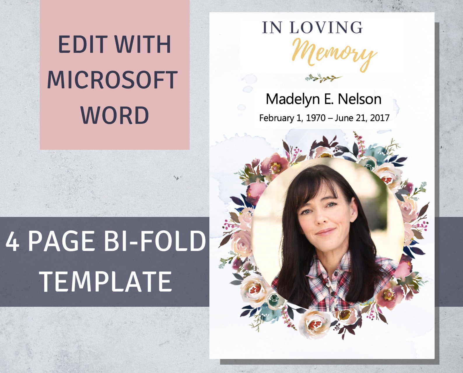 LDS Funeral Program Template Celebration of Life the Church of Jesus ...