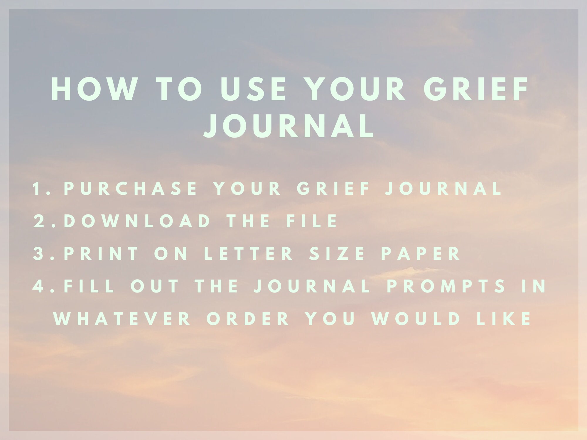 Grief Therapy Journal: Writing Through Grief Loss of a Loved - Etsy