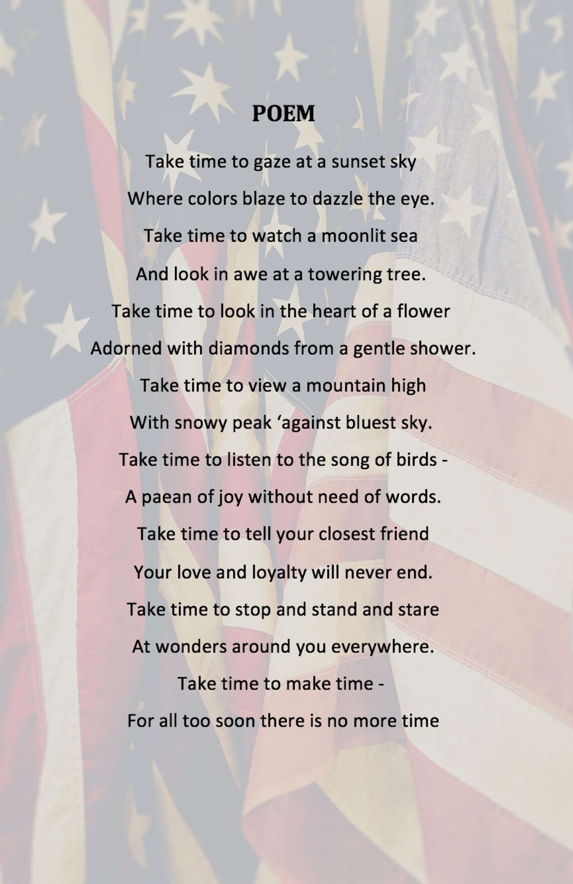 American Flag Funeral Program Template, Memorial Service for Veteran ...