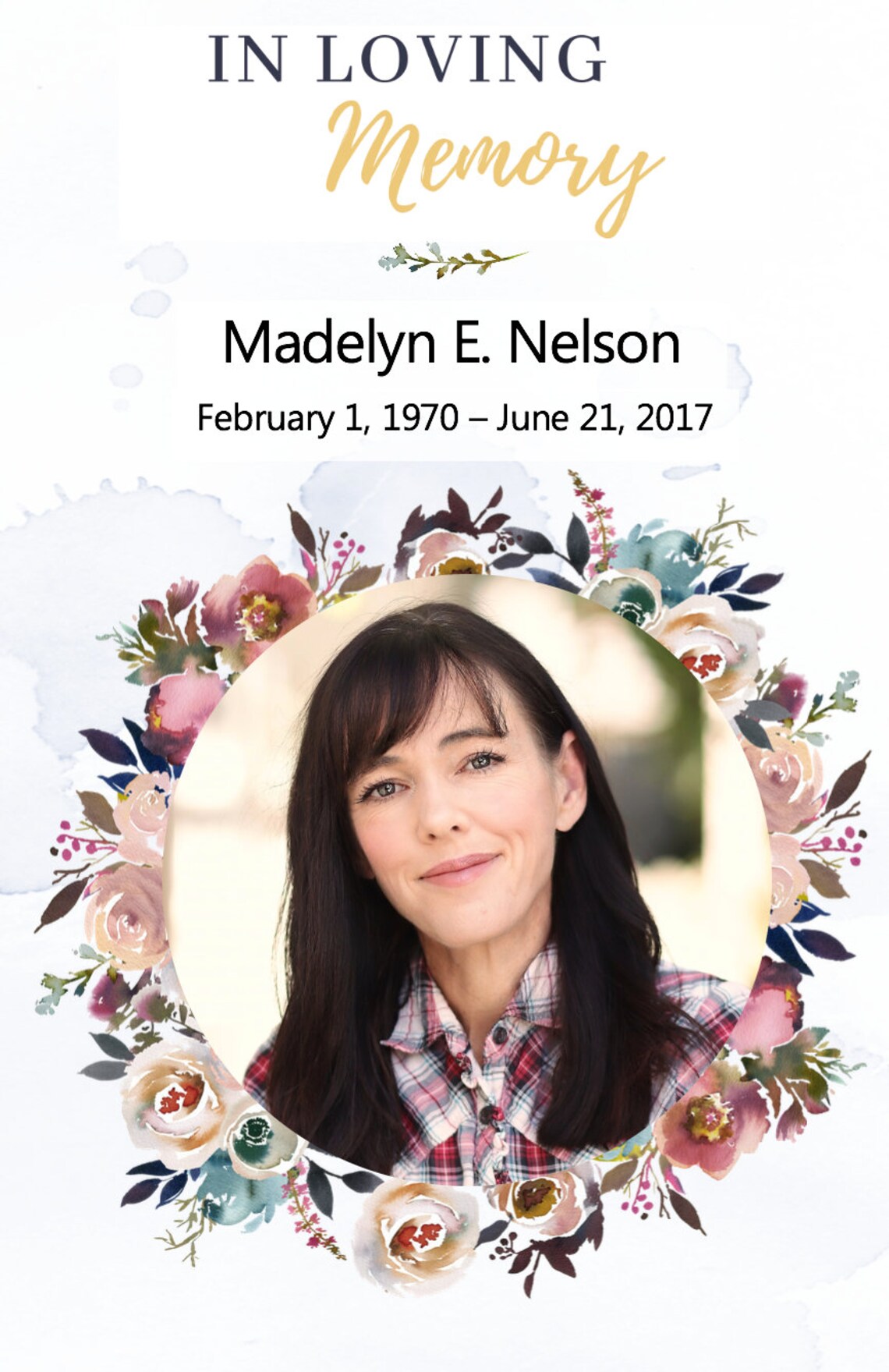 LDS Funeral Program Template Celebration of Life the Church of Jesus ...