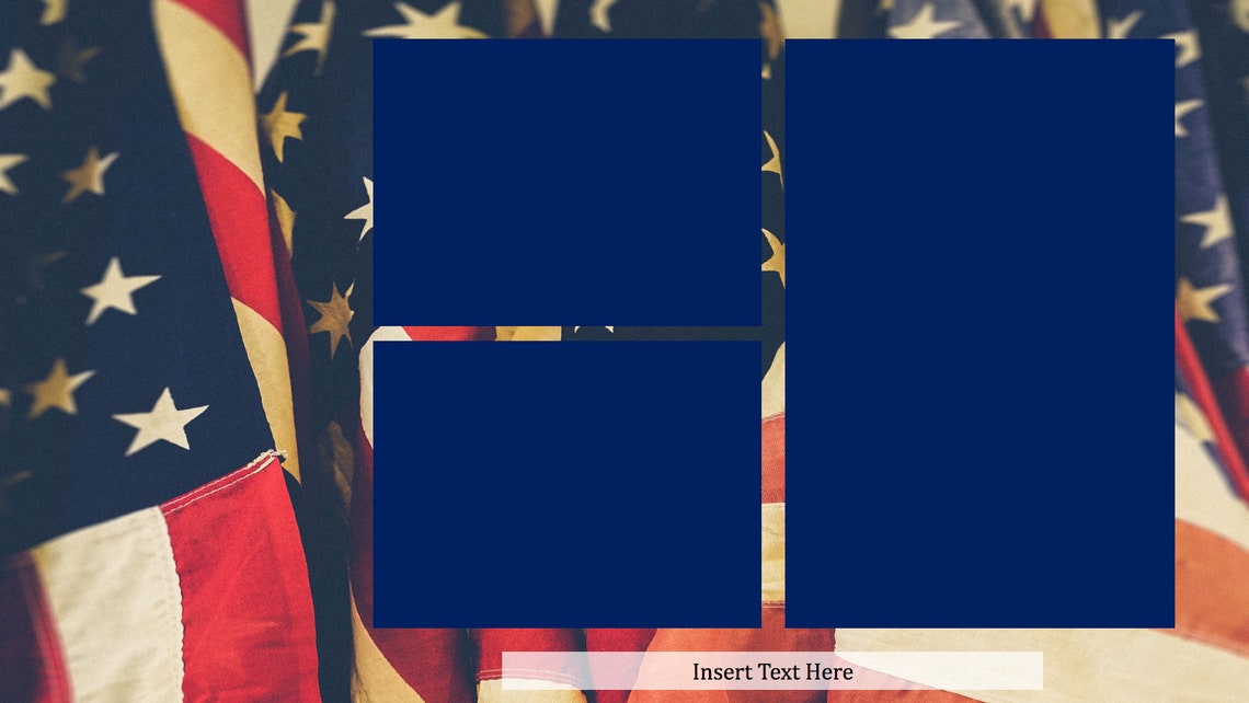 Funeral Slide Show American Flag Template Veteran Template Memorial ...