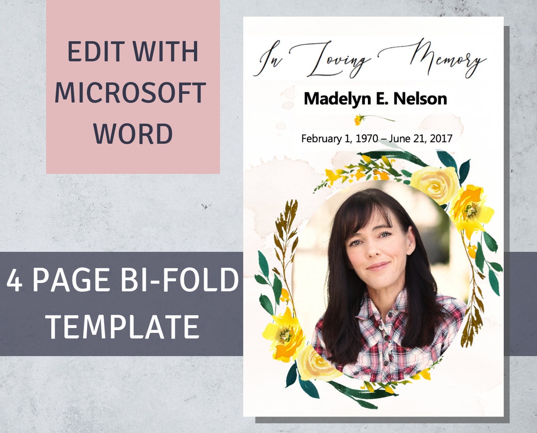 LDS Funeral Program Template Celebration of Life the Church of Jesus ...