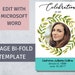 Turquoise Funeral Program Template Microsoft Word Modern Funeral ...