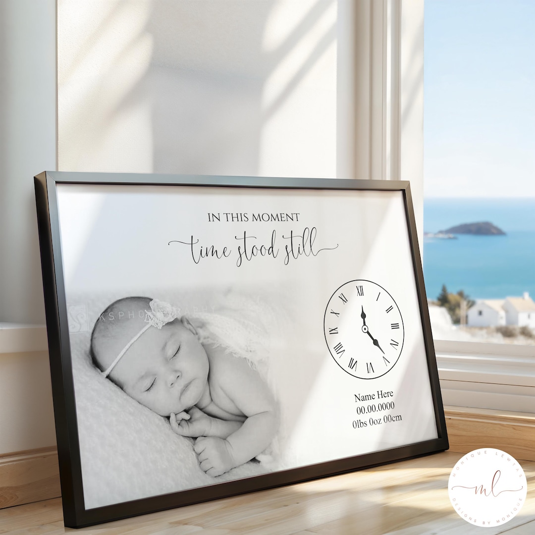 Personalised in This Moment Time Stood Still Print, in These Moments ...
