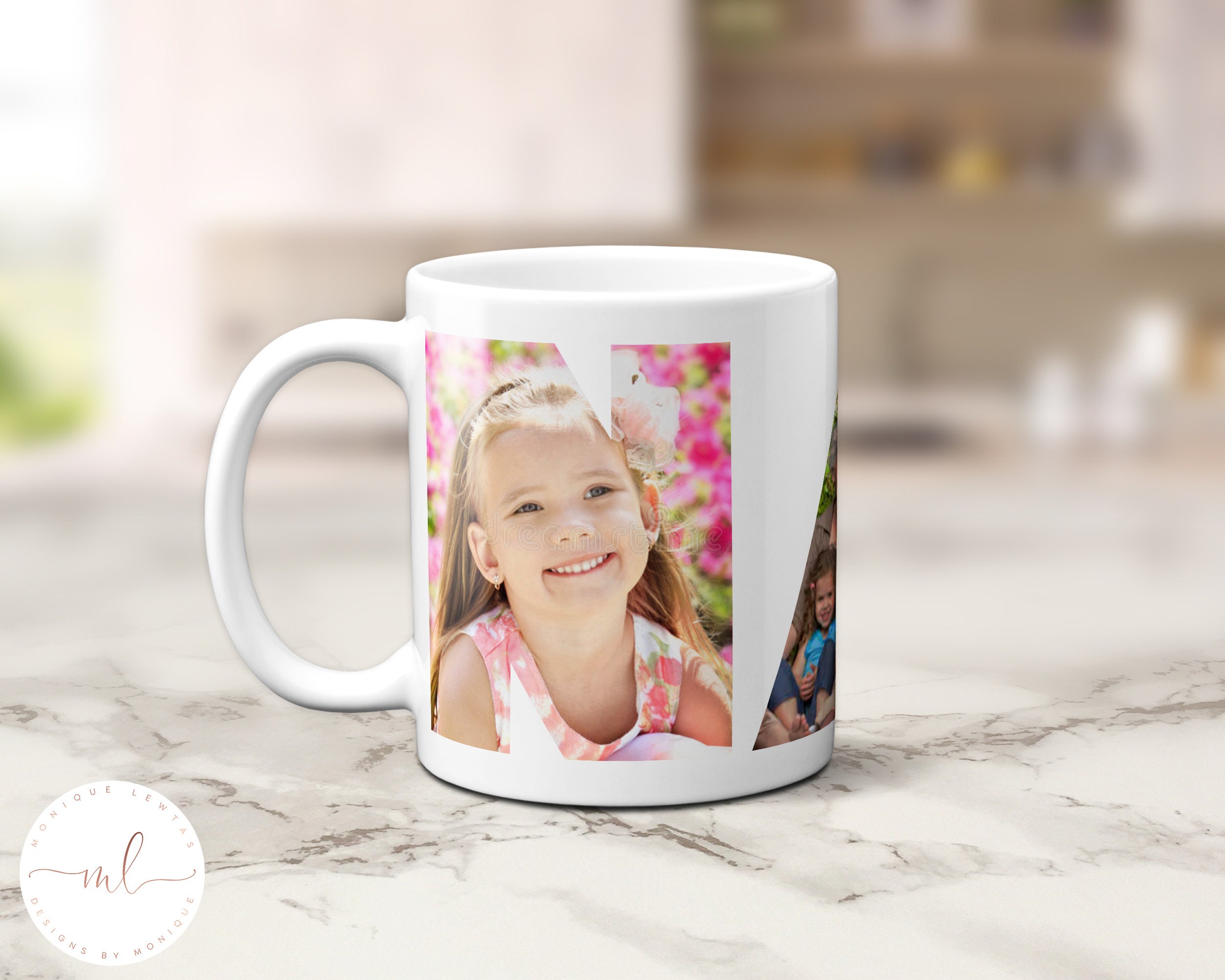 Personalised Nan Photo Collage Mug Nan Mug Mother's Day - Etsy