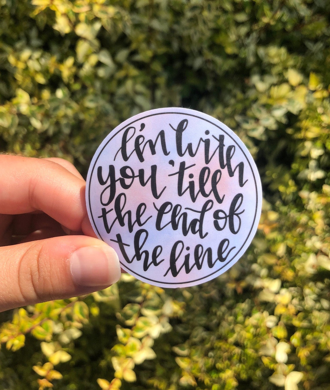 Im With You Till The End Of The Line Vinyl Etsy Uk