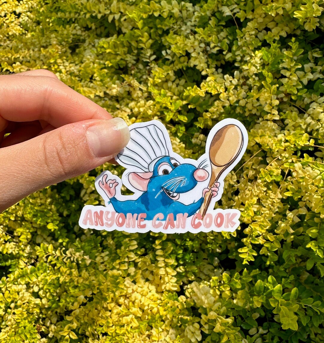 Anyone Can Cook Vinyl Sticker Ratatouille - Etsy