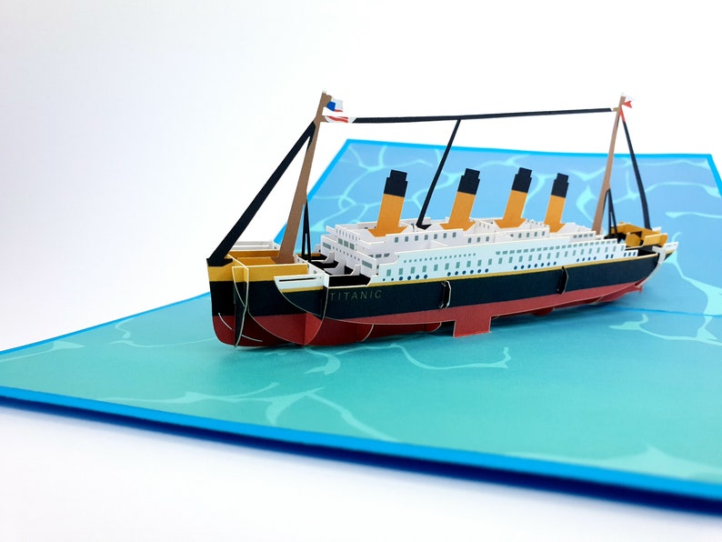 Boat Liverpool Pop up Kirigiami 3D Cards Handmade Uniqe - Etsy