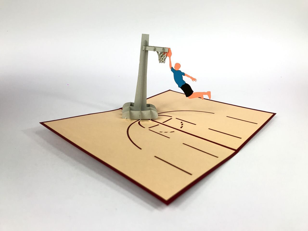 Basketball Pop up Kirigiami 3D Cards Handmade Uniqe Birthday - Etsy