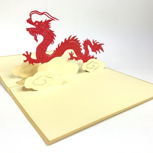 Flying Dragon Pop up Kirigiami 3D Cards Handmade Uniqe Birthday ...