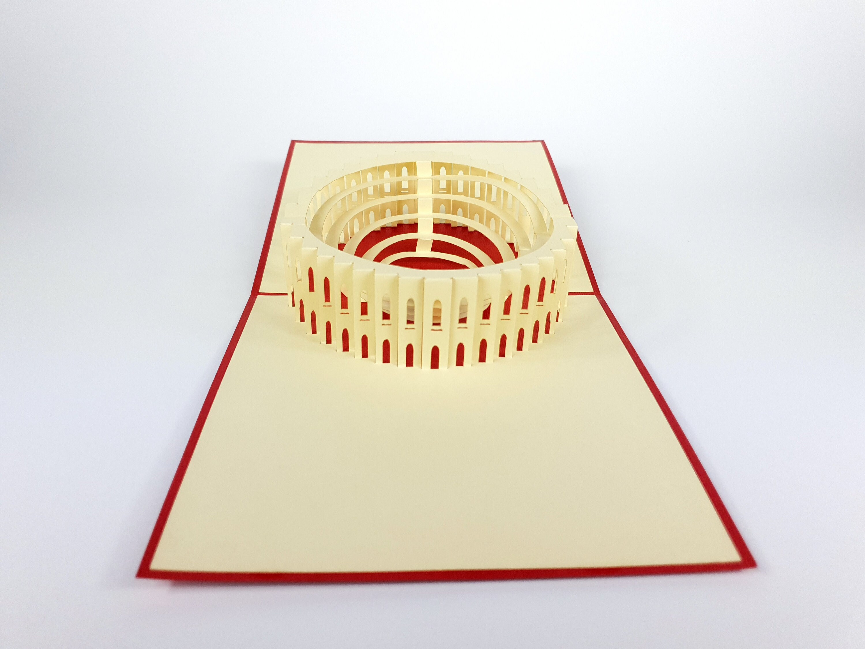 Colosseum Pop up Kirigiami 3D Cards Handmade Uniqe Birthday | Etsy