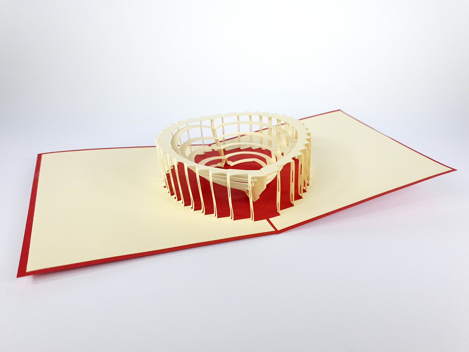 Colosseum Pop up Kirigiami 3D Cards Handmade Uniqe Birthday | Etsy