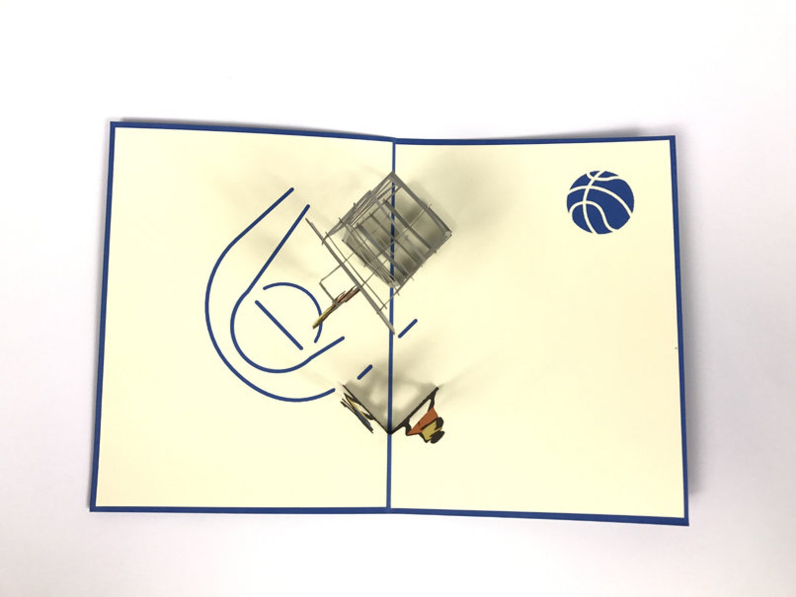 Basketball Pop up Kirigiami 3D Cards Handmade Uniqe Birthday | Etsy