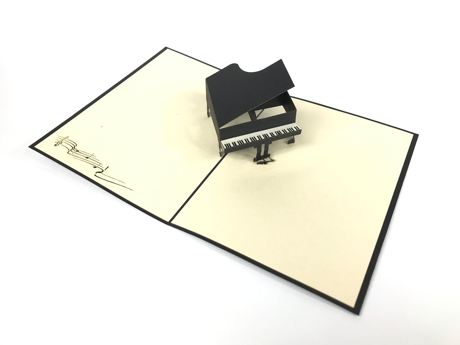 Birthday Piano Pop Up Kirigiami 3D Cards Handmade uniqe | Etsy