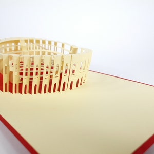 Colosseum Pop up Kirigiami 3D Cards Handmade Uniqe Birthday, Wedding ...