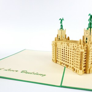 Liverpool Liver Building Pop up Kirigiami 3D Cards Handmade Uniqe ...