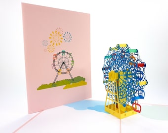London Eye Pop up Kirigiami 3D Cards Handmade Uniqe Birthday | Etsy