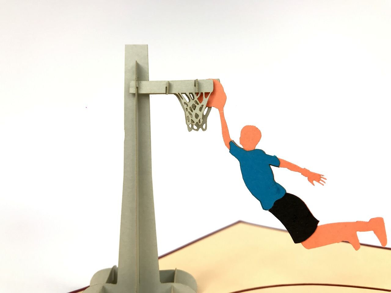 Basketball Pop up Kirigiami 3D Cards Handmade Uniqe Birthday - Etsy