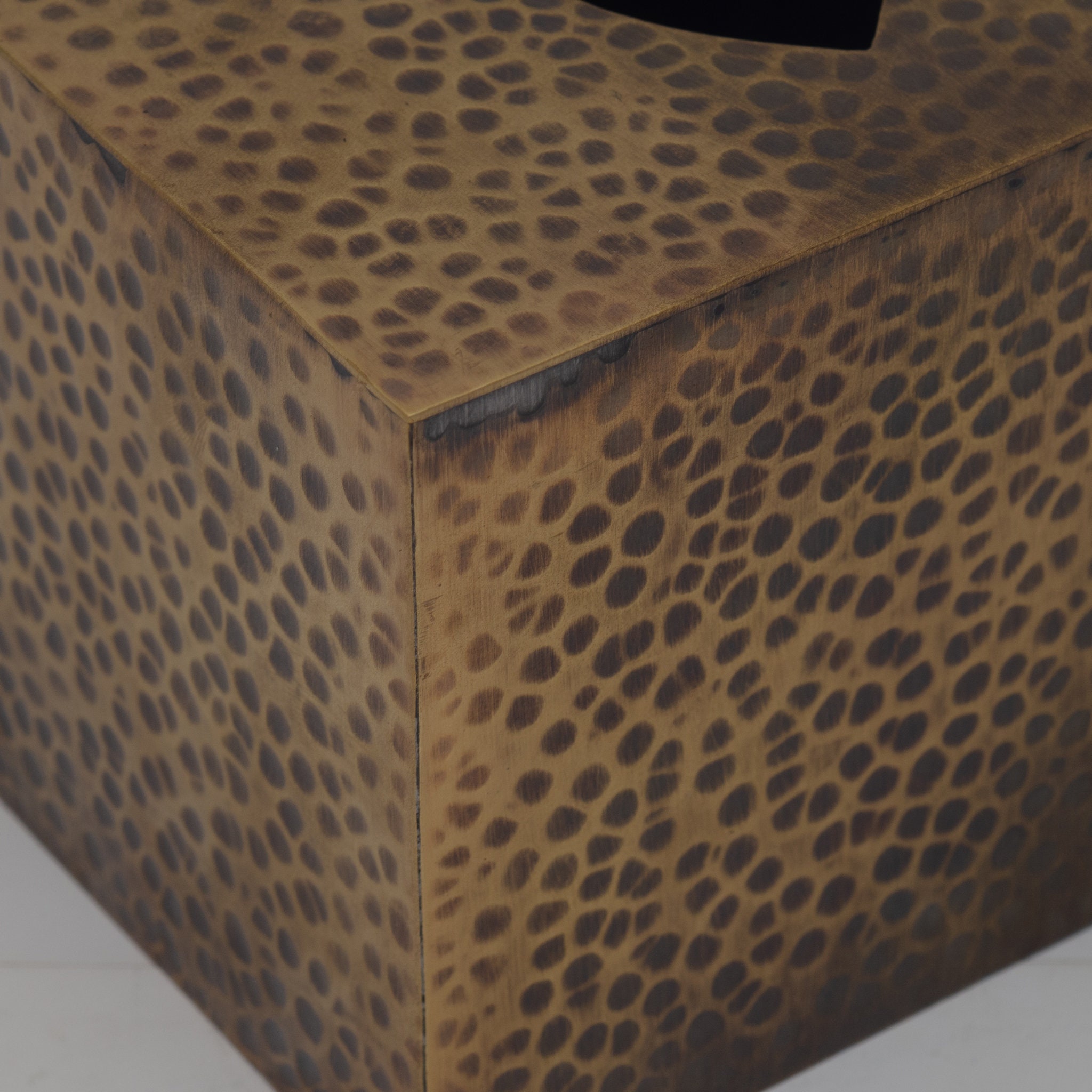 Antique Tissue Box Cover, Brass Tissue Dispenser, Bronze Tissue Cover ...