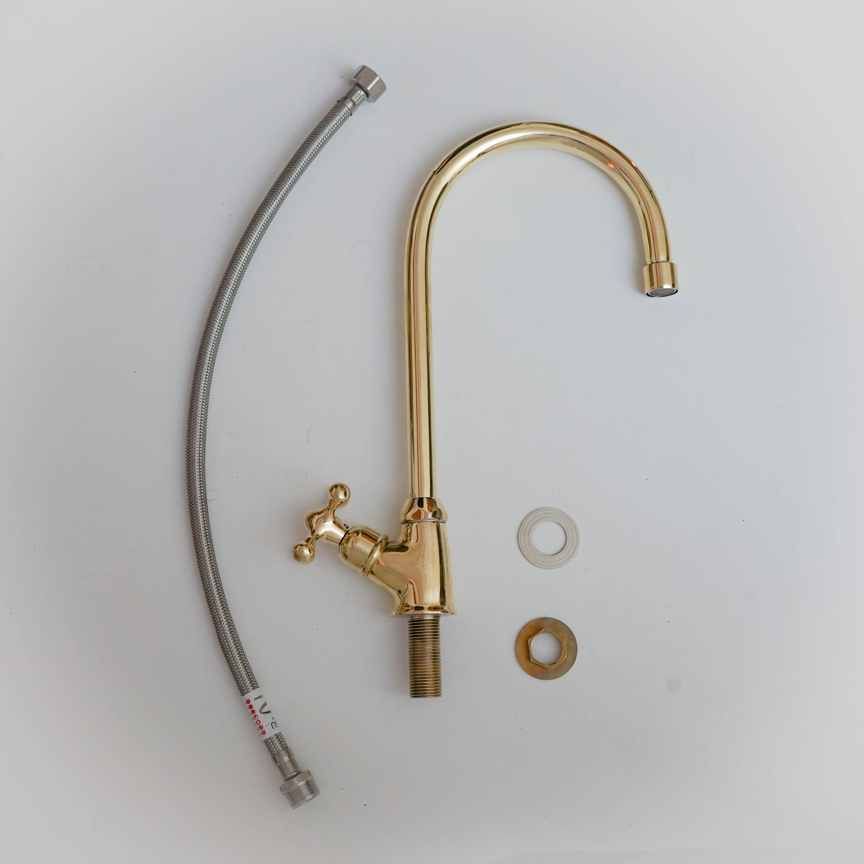 Unlacquered Brass Bar Kitchen Faucet Cold Water Single Hole - Etsy